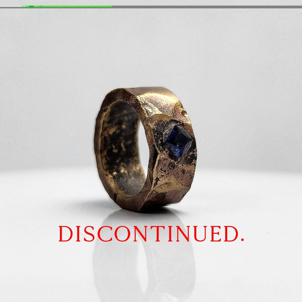 The Matriarch - Sapphire Brass Ring for Him and her – Midnight's Honor