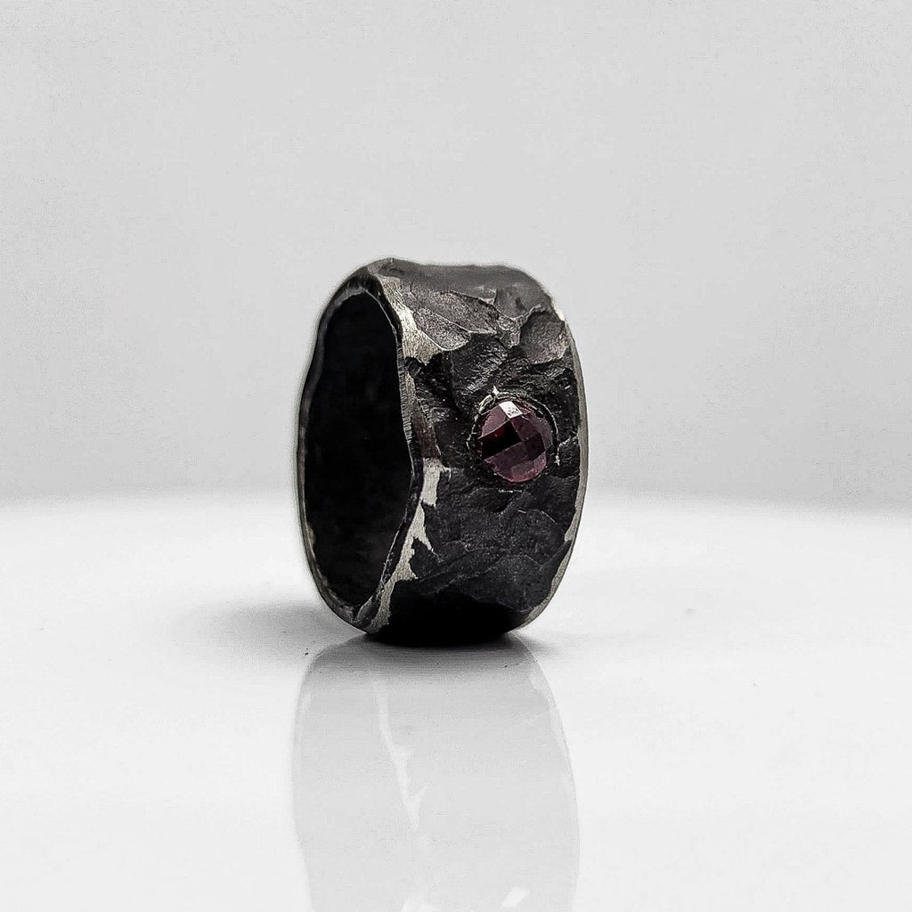 The Baron - Ruby Ring - Dark Jewelry – Midnight's Honor